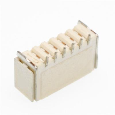China 1.0mm Wafer Socket Horizontal Vertical Buckle Patch Pin Holder High-Temperature Resistant Phosphor Bronze Connector for sale