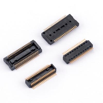 China 0.4mm Double Row Vertical SMT Waterproof Male-Female PCB Board-to-Board Connector Gold-Plated for sale