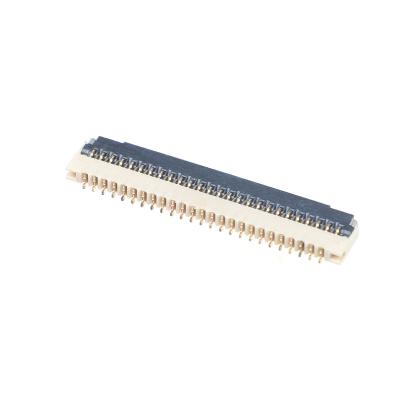 China 0.3mm Pitch 1.0H Clamshell Type FFC FPC Connector Double Row Needle with White Glue for LCD Screen Flat Socket for sale