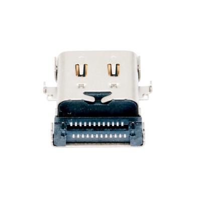 China Customized Type-C USB 3.2 40 Gbps Waterproof U4 24 Pin SMT DIP PCB Female Connector Gold Plating 5A Current for sale