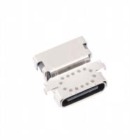 China Customized Type-C USB 3.2 40 Gbps Waterproof U4 24 Pin SMT DIP PCB Female Connector Gold Plating 5A Current for sale