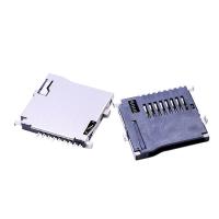 China For DM3 Series 9P Pin Micro SD Card Connector Push-Push SMT T-Flash Type with External Welding SUS Shell for PCB Applications for sale