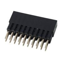 China 2.54mm,0.64x0.4SQ Pitch Connector Double Rows Female Pin Header Connector for sale