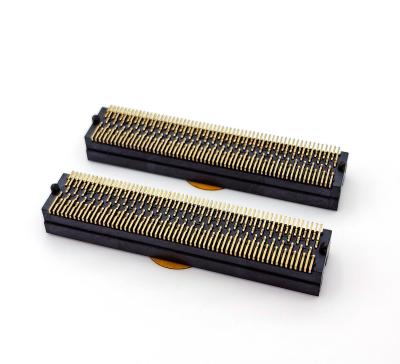 China 1.27mm Female Communication Connector 4x25P H5.08 SMT Y-Type Full Gold 1u For PCBA for sale