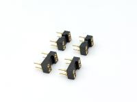 China 2.54mm Pitch IC Socket Machined Female Header Straight H3.0mm 4P Hole All Gold 60V Rated PPS Shell for sale