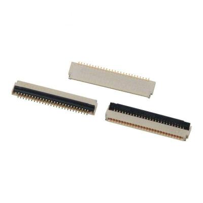 China 0.3mm Pitch 9-71Pin Zif R/A SMT H=0.9 Backflip Dual Contact High Temperature Thermoplastic FPC Connector PCB for sale