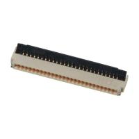 China 0.3mm Pitch 9-71Pin Zif R/A SMT H=0.9 Backflip Dual Contact High Temperature Thermoplastic FPC Connector PCB for sale