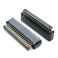 China 2.54mm Pitch Double Row 38Pin SMT Brass Contacts Male/Female Gold Plated 3U Board-to-Board Connector Automotive IP65 for sale
