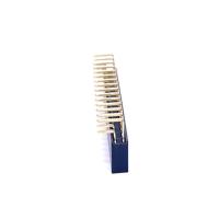 China Double Row 2.0 Pitch Right Angle Plug H 6.35mm Female Pin Header Connector Plastic Brass Contact PCB for sale