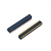 China SMT Double Row Female Header 2x40 Pin 2.0mm Pitch Gold Plated PCB Connector Made of Brass for sale