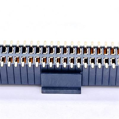 China 2.54mm Brass Female Header SMT Tape Real Cap Right-Angle 60p 2x30 Pins IP67 Rated for PCB Photovoltaic Products for sale