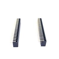 China ODM 2.0mm Pitch 90 Degree Dual Row Brass Contact IP67 Automotive 2x20 Pin Female Header for sale