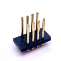 China Custom 2.5 × 5.2 mm Pitch Male Headers for PCB Straight 8-pin Strip Pin Header Connector for sale