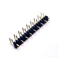 China Customized 2.0mm Double Rows 29Pin Bent Needles One-Stop Gold Plating USB PCB Connector Accessory Brass Male Pin Header for sale