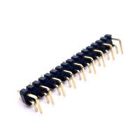 China Customized 2.0mm Double Rows 29Pin Bent Needles One-Stop Gold Plating USB PCB Connector Accessory Brass Male Pin Header for sale