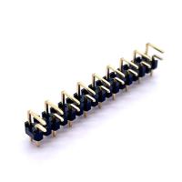 China Customized 2.0mm Double Rows 29Pin Bent Needles One-Stop Gold Plating USB PCB Connector Accessory Brass Male Pin Header for sale
