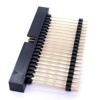 China 2.0mm Box Header H5.65 2x20p Straight Dual Row Gold Plated Electrical Connector for sale