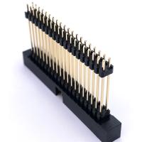 China 2.0mm Box Header H5.65 2x20p Straight Dual Row Gold Plated Electrical Connector for sale