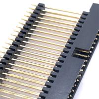China 2.0mm Box Header H5.65 2x20p Straight Dual Row Gold Plated Electrical Connector for sale