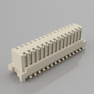 China Male 0.5mm Pitch Single Slot Board-to-Board & Mezzanine Connectors Right-angle Connector for PCBA for sale