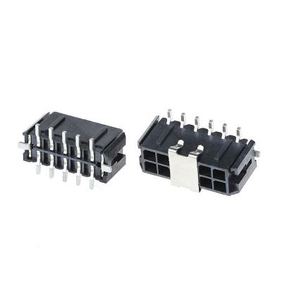 China Small 5557 Vertical MX3.0mm Pitch Double Row Connector Replaces MOLEX 43045, 4P~24P Vertical SMT PCB Header for sale