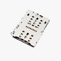 China NANO+TF Card Connectors Pin-Push Type SIM Tray PST Pair Selected Ternary PCB SMD SIM Card Holders Product Sockets for ICs for sale