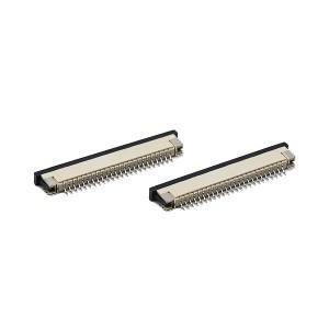 China 1.0mm Pitch FFC FPC Connector 2.5mm 3.0mm Height Right Angle SMT Slider Series for sale