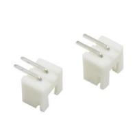 China Curved Needle 2.54mm Pitch 2 Pin Wafer Box Connector Right Angle for sale
