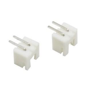 China Curved Needle 2.54mm Pitch 2 Pin Wafer Box Connector Right Angle for sale