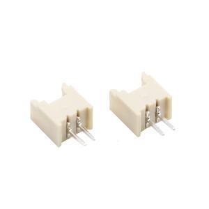 China PBT Bar 1.25mm Pitch Wafer Box Connector Brass Contact 2 Pin Female Header for sale