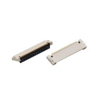 China Dual Bottom Contact Precision FFC FPC Connector 1.2mm Height With Flip Lock for sale