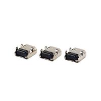 China Gold Plated Micro HDMI Cable Connectors 19 pin DIP+SMT d type female connector for sale
