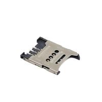 China 6 Pin Flip Type Sim Card Connector LCP Plastic Durability Long for sale