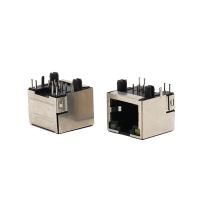 China 1x1 Port Shielded Female Jack 8P8C RJ45 Connector With Led Modular Jack for sale