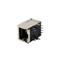 China 1x1 Port Shielded Female Jack 8P8C RJ45 Connector With Led Modular Jack for sale