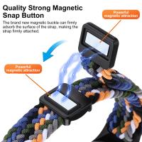 China Eraysun Sport Soft Strap Fabric 20mm 22mm Por Luxury for Xiaomi 8 9 10 Magnetic Woven Buckle Nylon Smart Watch Bands for sale