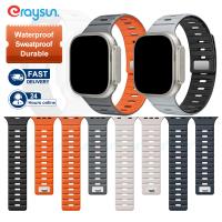China Luxury Magnetic for Apple Watch Band Series 10 9 8 38mm 40mm 41mm 42mm 49mm Ultra 2 1 Silicone Sport Magnet Watch Strap for sale