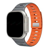 China Luxury Magnetic for Apple Watch Band Series 10 9 8 38mm 40mm 41mm 42mm 49mm Ultra 2 1 Silicone Sport Magnet Watch Strap for sale