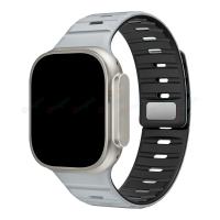 China Luxury Magnetic for Apple Watch Band Series 10 9 8 38mm 40mm 41mm 42mm 49mm Ultra 2 1 Silicone Sport Magnet Watch Strap for sale