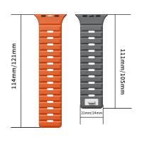 China Luxury Magnetic for Apple Watch Band Series 10 9 8 38mm 40mm 41mm 42mm 49mm Ultra 2 1 Silicone Sport Magnet Watch Strap for sale