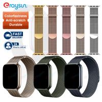 China Eraysun Classic Sport Stainless Steel Belt  for Apple Watch Series 11/10/9 Strap Ultra 3 2 Iwatch 41/42/44mm Metal Watch Bands for sale