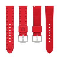 China Eraysun Breathable High Quality Fashion Soft 20mm, 22mm, 24mm Tread Pattern Silicone Unisex Buckle Rubber Watch Bands for sale