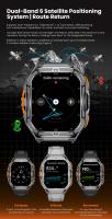 China Eraysun Fashion X5 Amoled GPS 5ATM Waterproof SmartWatch Fitness Touch Screen Built-in GPS Compass Sport Smart Watches for sale