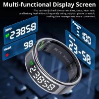 China Eraysun R11 Smart Ring Touch Screen with Display Health Tracker Manager Heart Rate Monitor Wireless Smart Rings for Men Women for sale