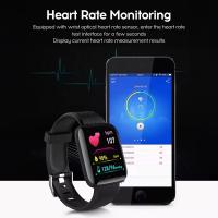 China Eraysun 2025 Cheap Relojes Smart Watch Fashion Sport Fitness Waterproof Touch Screen BT 4.0 Heart Rate 116 Plus Smart Watches for sale