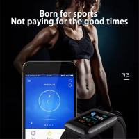 China Eraysun 2025 Cheap Relojes Smart Watch Fashion Sport Fitness Waterproof Touch Screen BT 4.0 Heart Rate 116 Plus Smart Watches for sale