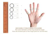 China Eraysun New Trend Fashion Health Ring Finger Fitness tracker Rate QRing App 5ATM Waterproof R02 Smart Ring for sale