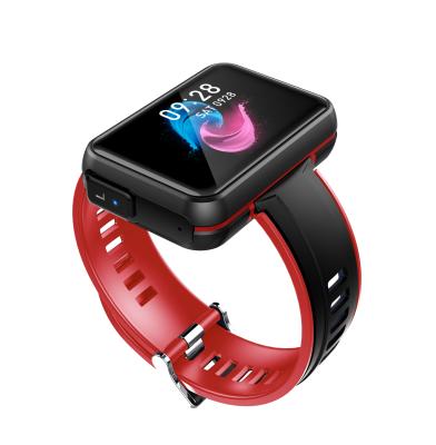 China T91 Fashion Smart Watch Touch Screen Call Music Player HiFi Earphones Headset Wake up Tws 2 In1 Smart Watches for sale
