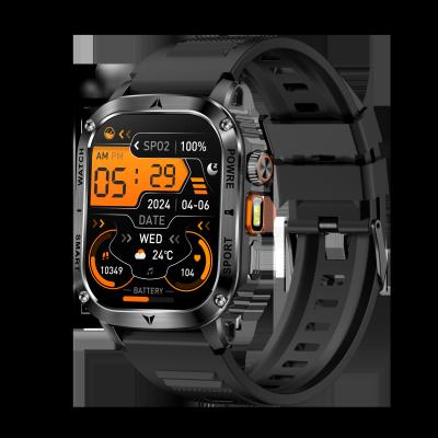 China AK80 Smart Watch 2.01inch IPS Big Screen BT Call Flashlight for Sport Outdoors Health Men IP68 Waterproof Dafit Smartwatch for sale