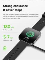 China Hot U17 Smart Watch Ultra-thin Curved Square Screen AMOLED 1.85inch BT Call IP68 Deep Waterproof H Band APP 3D Menu Smartwatch for sale